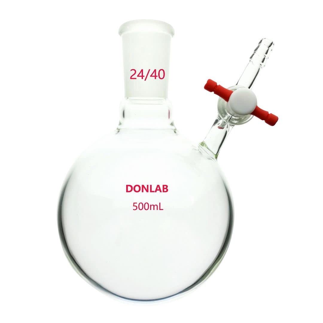 DONLAB FLR-02 ASTM STD Glass Round Bottom Reaction Flask 24/40 Joint P