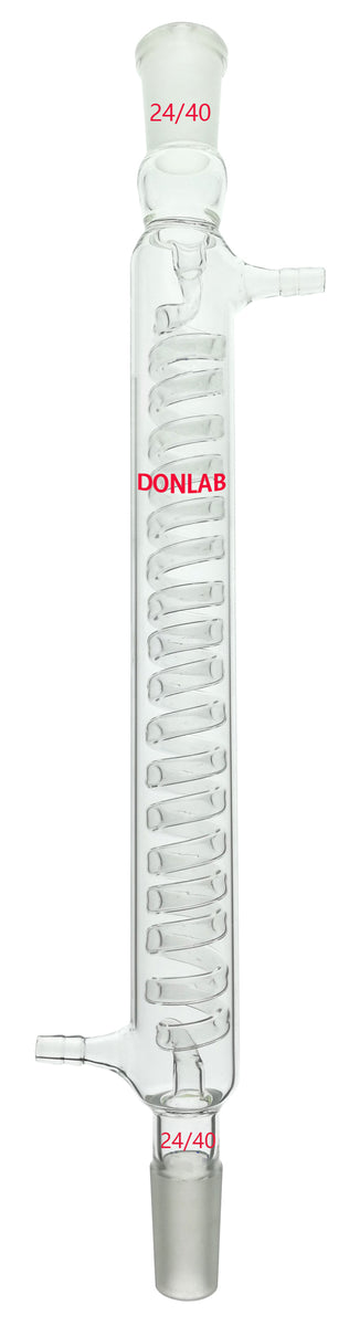 Glass Graham Condenser with Coil-Form Inner Tube – DONLAB