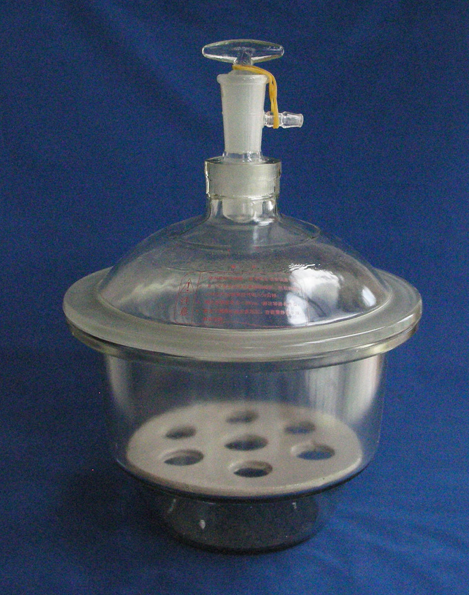 DONLAB Glass Vacuum Desiccator Jar, Lab Dessicator Dryer with Porcelai